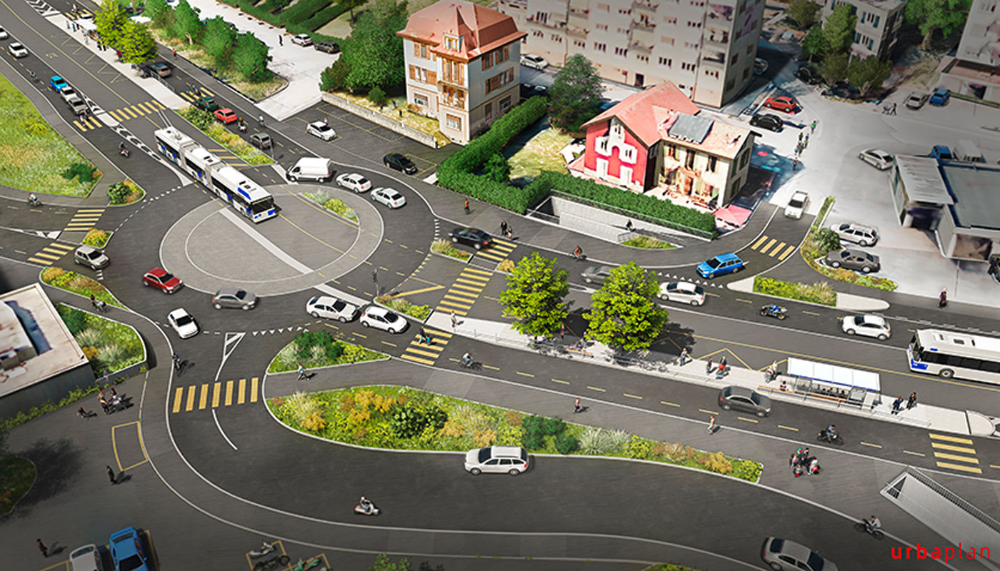 Commune de Pully - Axes Forts de transports publics urbains
