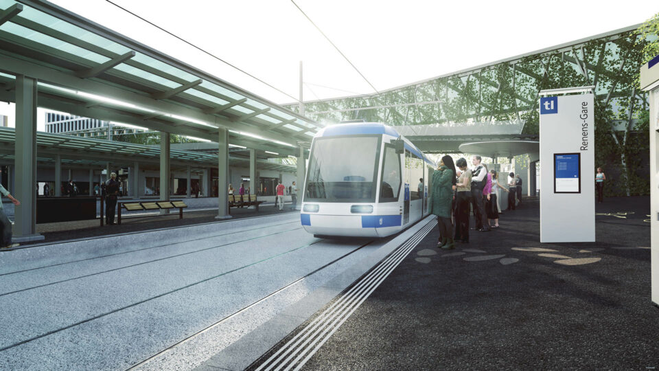 Le chantier du tramway a démarré à Renens - Axes Forts de transports ...